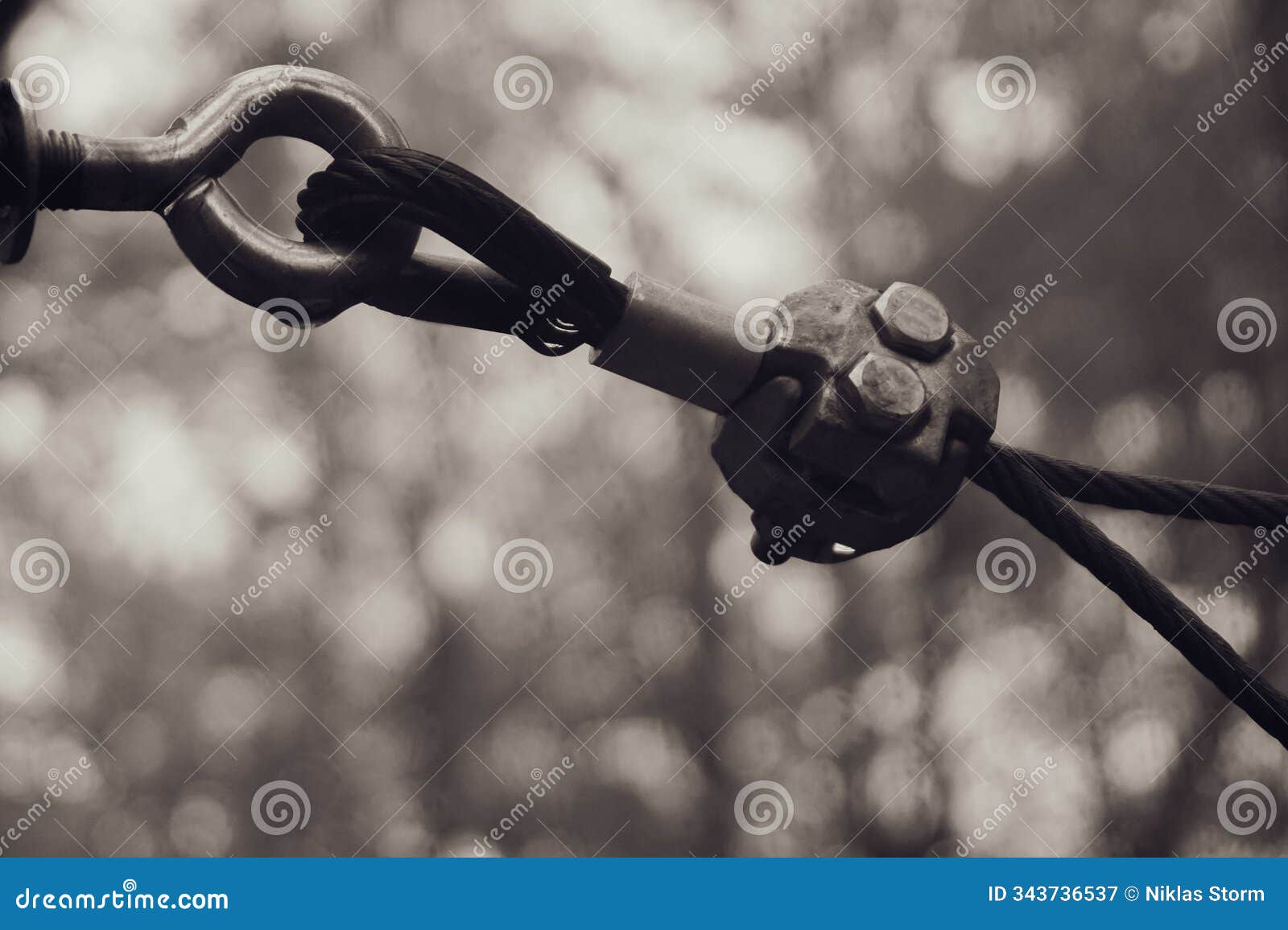Close Up On Wire Rope Sling Surface. Stock Image | CartoonDealer.com ...