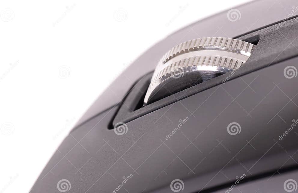 Close Up Wireless Computer Mouse Stock Image - Image of wheel, close ...