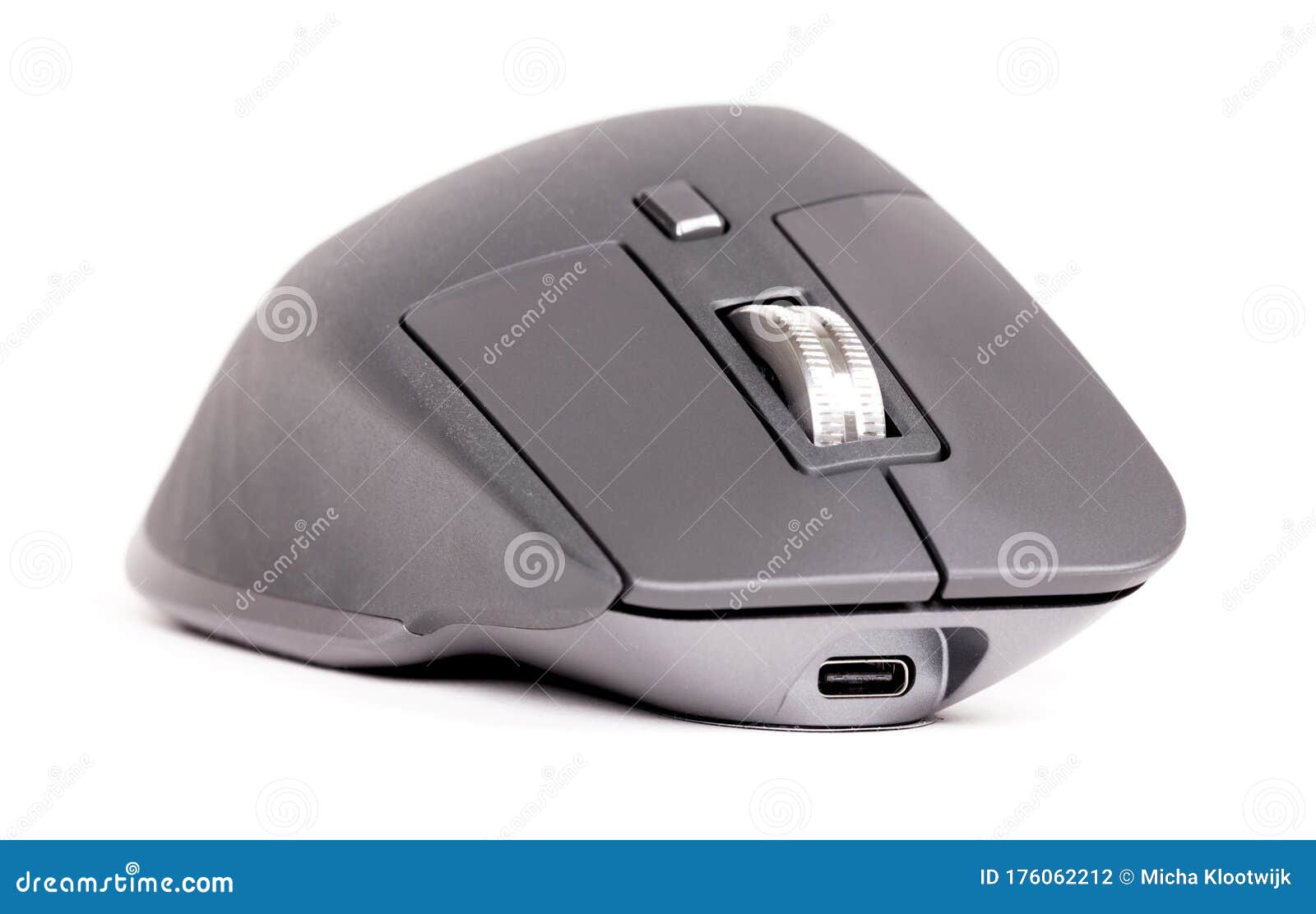 Close Up Wireless Computer Mouse Stock Photo - Image of button ...