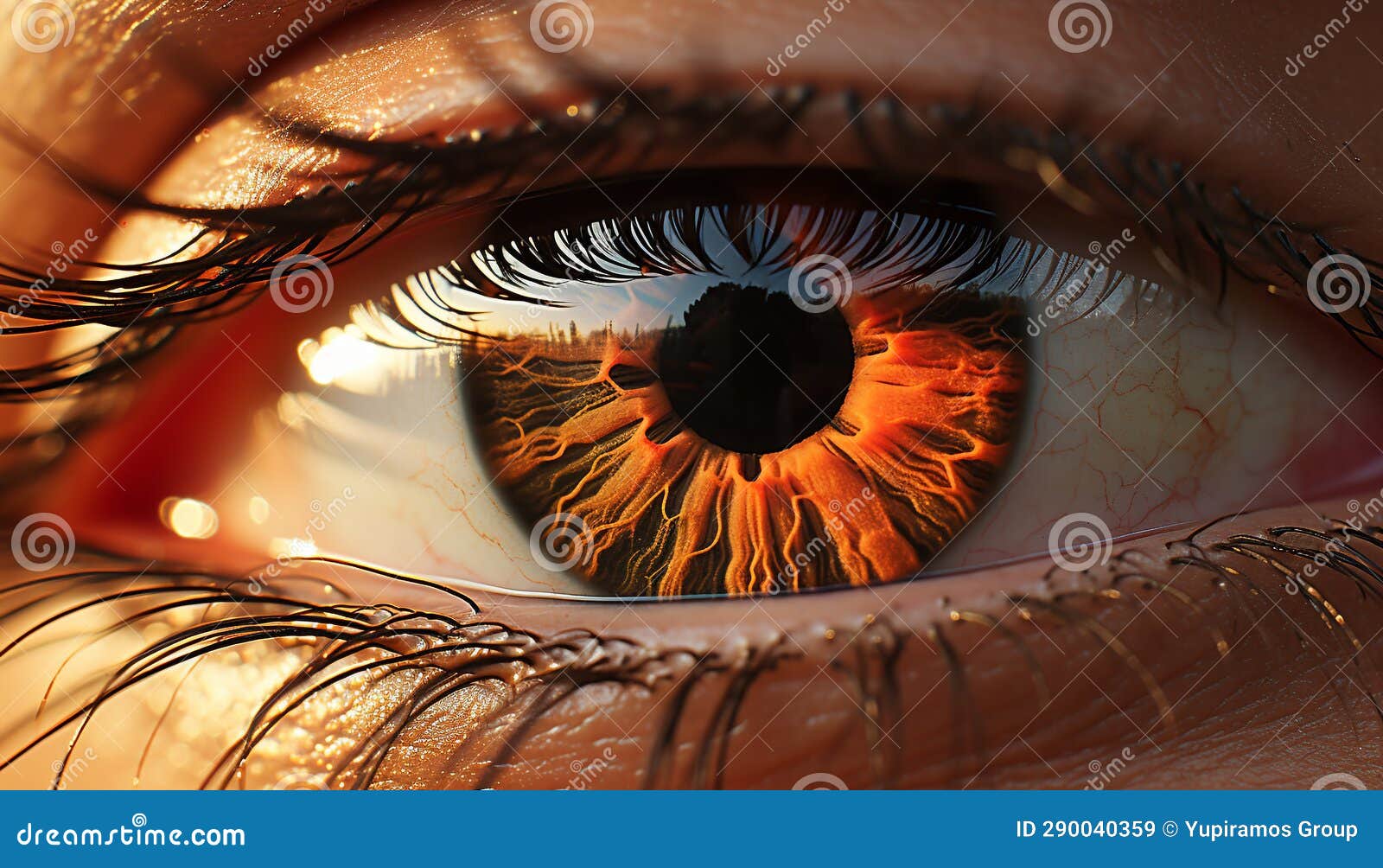 Close Up of a Woman Eye, Looking at the Camera, Beautiful and ...