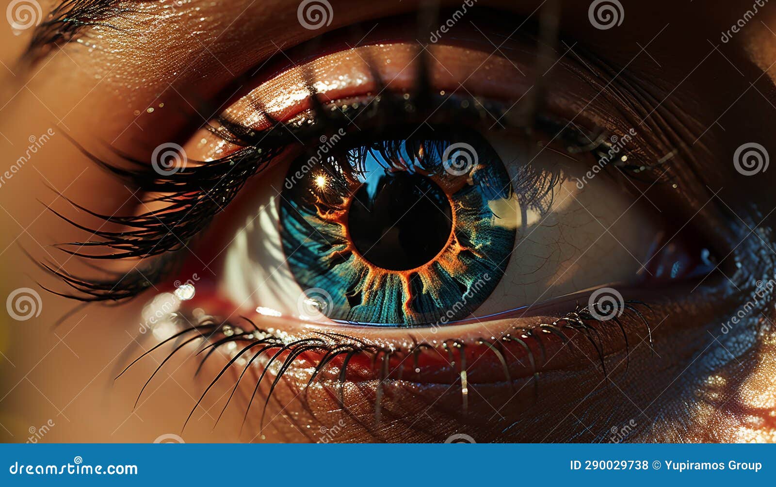 A Close Up of a Woman Eye, Looking into the Camera Generated by AI ...