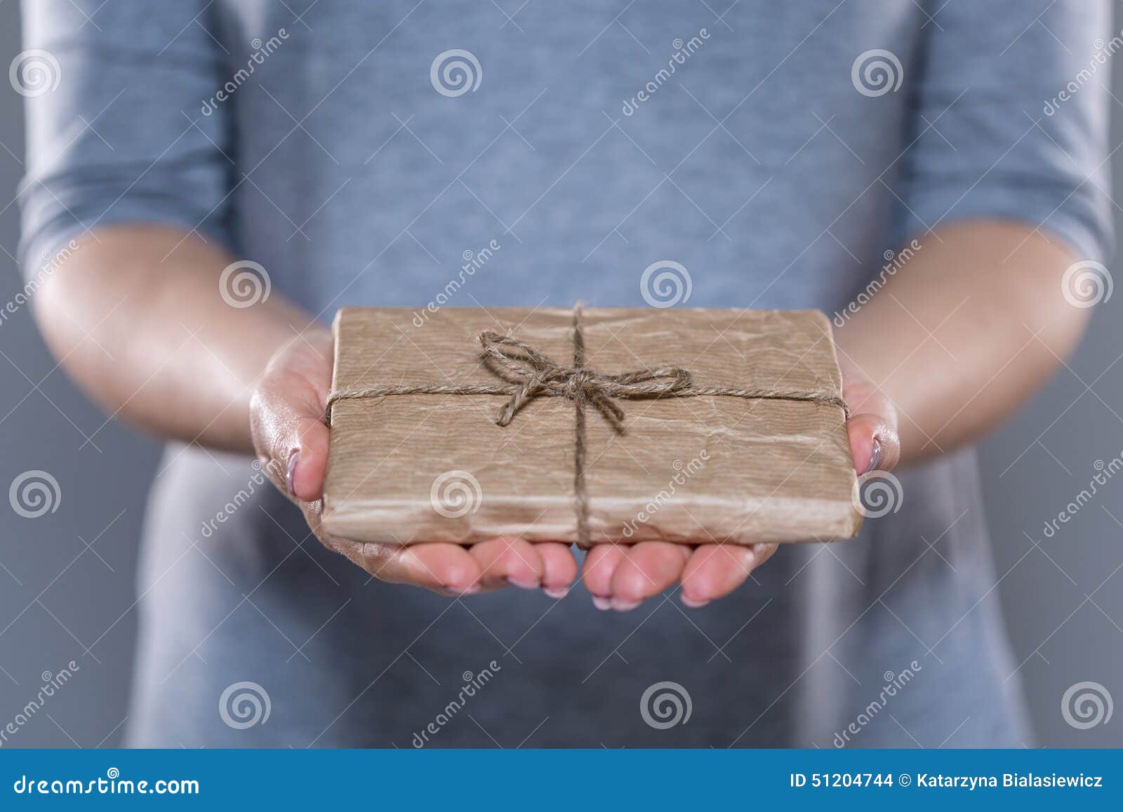 Close Up of Woman Holding Package Stock Photo - Image of valentine ...