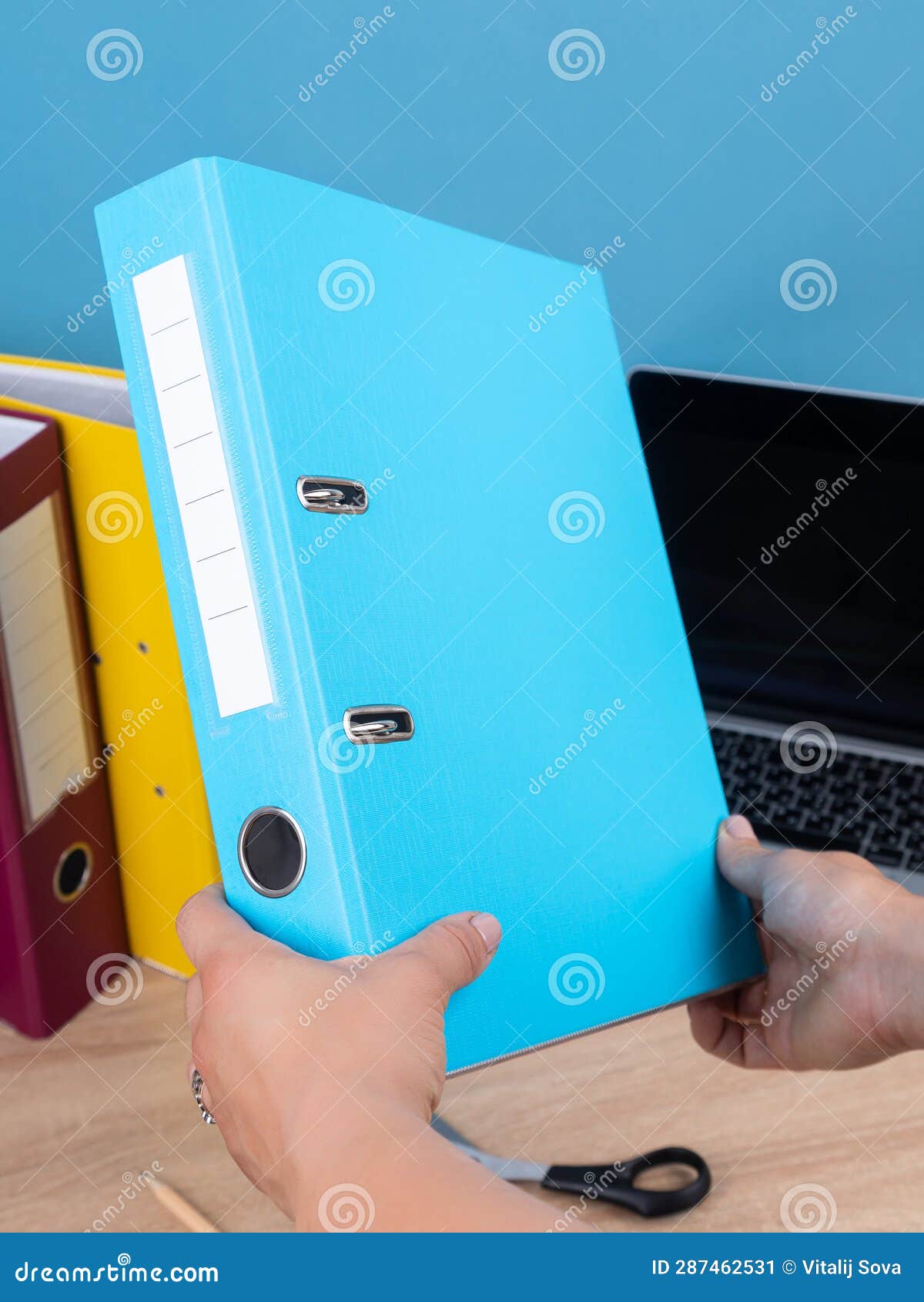 Close-up stock image. Image of confident, hands, folder - 287462531