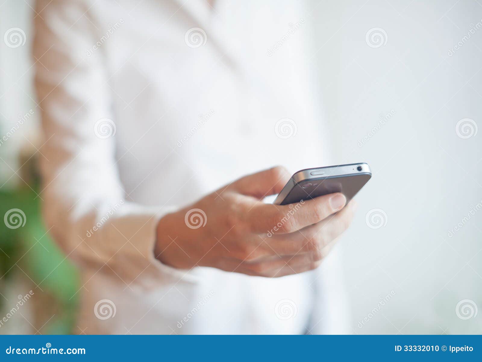 Close Up of Woman Using a Mobile Smartphone Stock Photo - Image of ...