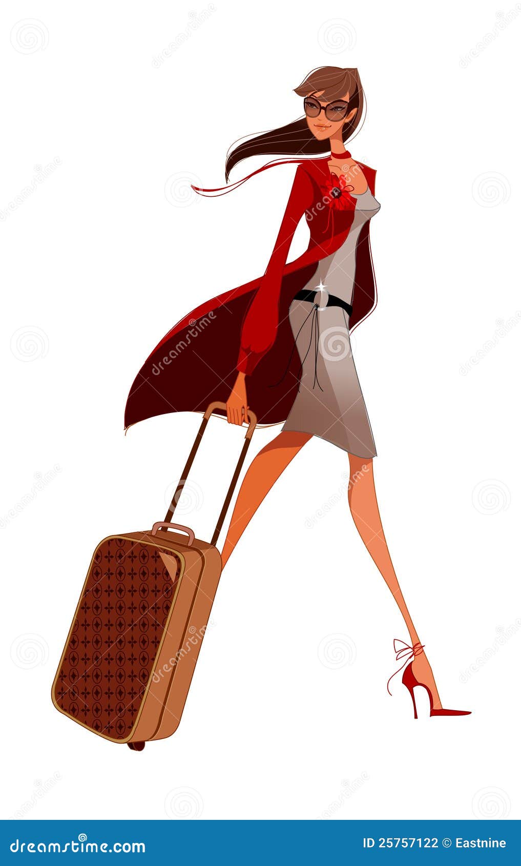 Fancy Woman And Her Dog Taking Selfie Together At Golden Hour. Female ...