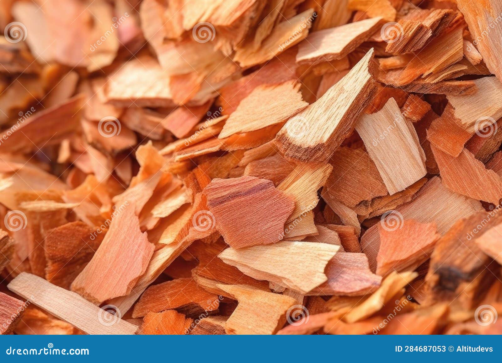 Close-up of Wood Chips for Paper Production Stock Illustration ...