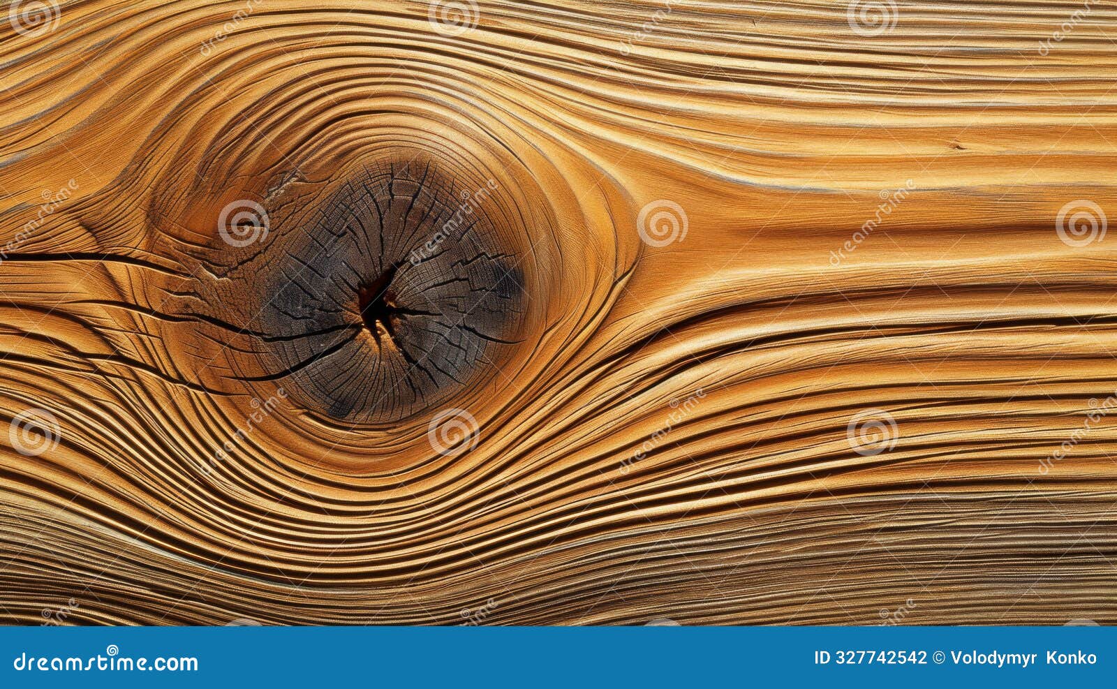 Close-up of Wood Texture with Knot and Grain Patterns, Nature Abstract ...