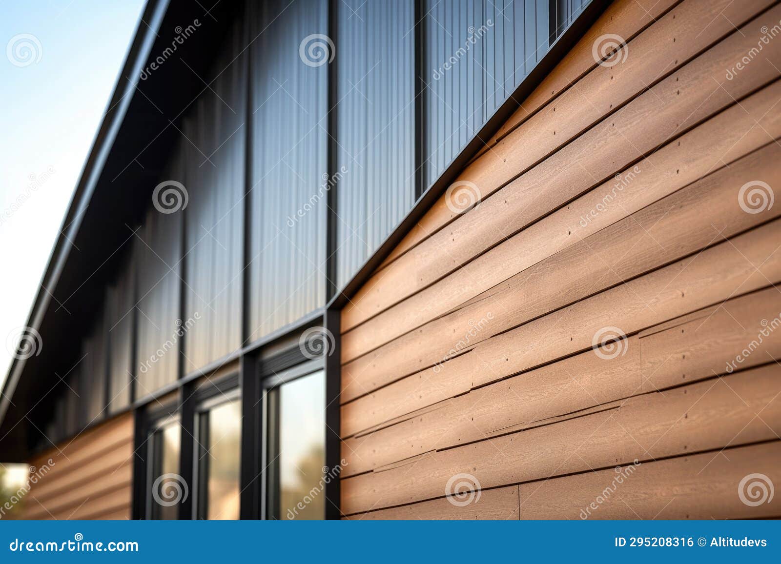 Close-up of Wooden Cladding on a-frame House Stock Photo - Image of ...