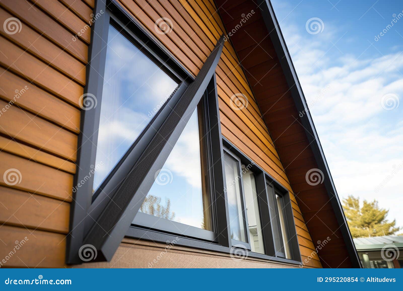 Close-up of Wooden Cladding on a-frame House Stock Photo - Image of ...