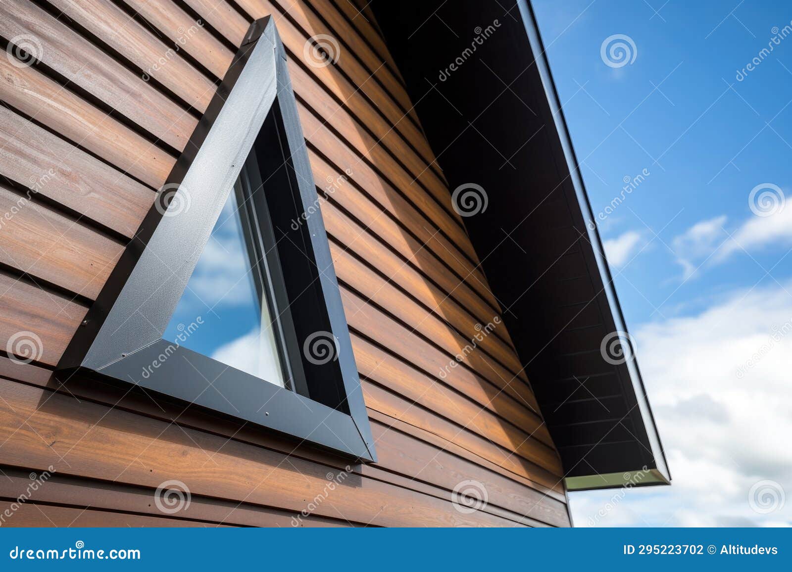 Close-up of Wooden Cladding on a-frame House Stock Photo - Image of ...