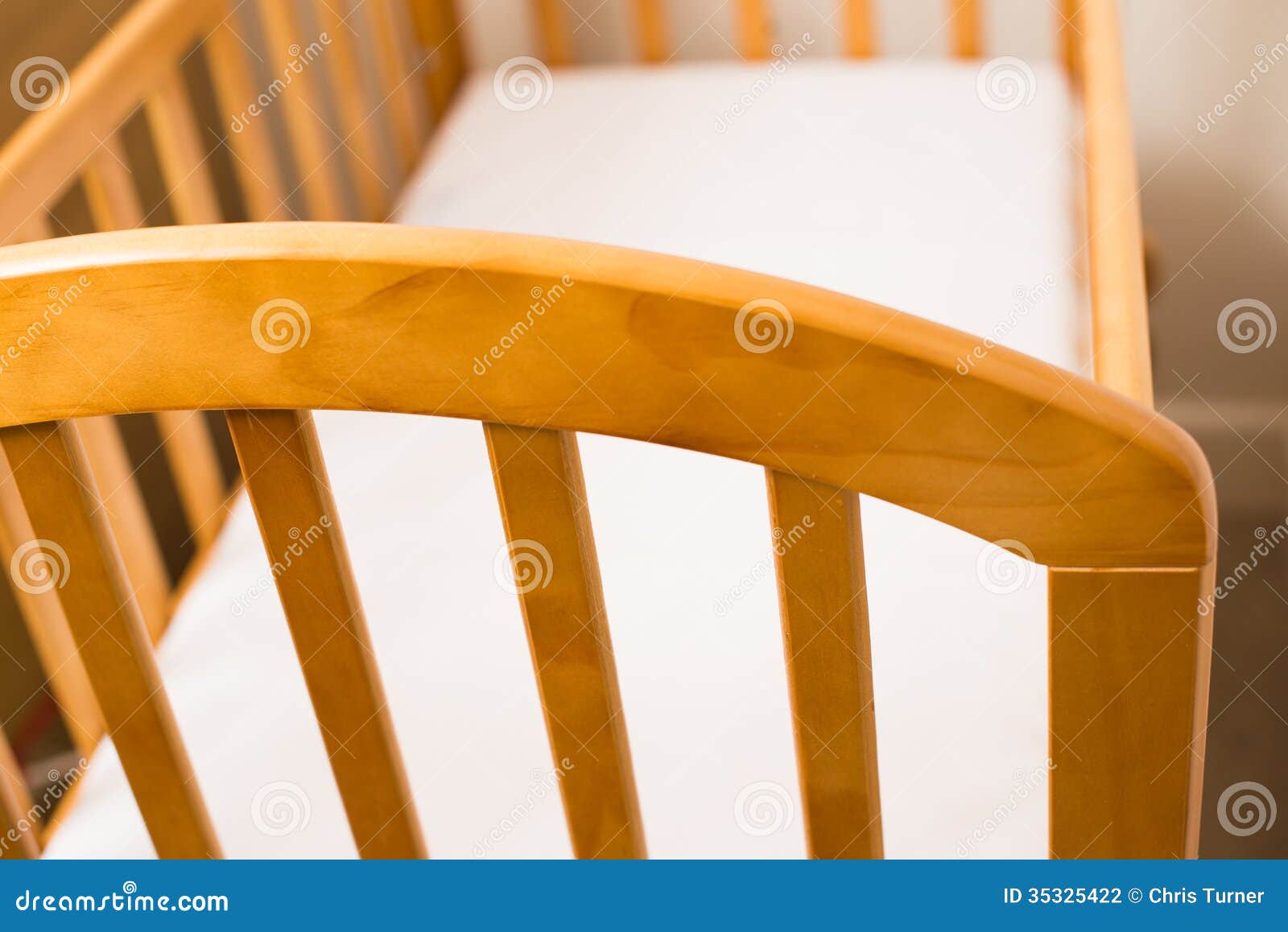 Close Up of a Wooden Cot Frame Stock Photo - Image of design, indoor ...