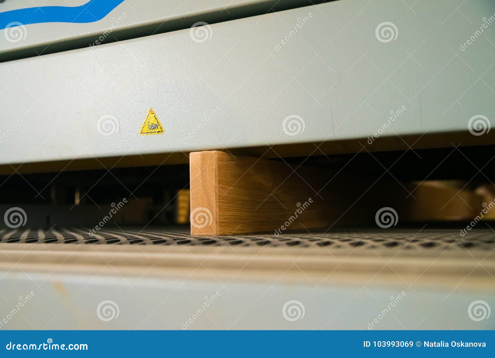 Wooden Beam in Sanding Machine Stock Image - Image of making, electric ...