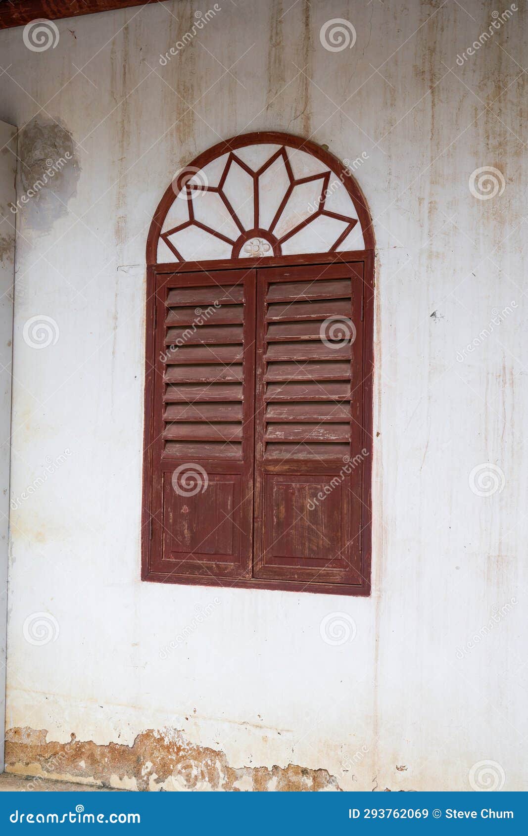 Close-up of Wooden Windows in an Old House Stock Image - Image of ...