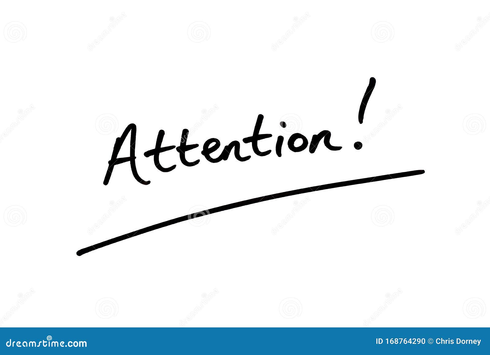 Attention stock illustration. Illustration of symbol - 168764290
