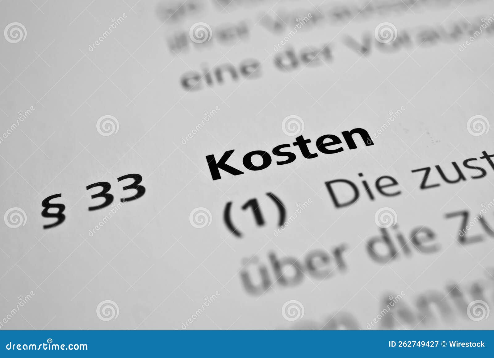 Close-up of a Word in German Dictionary with Initial, Definition and ... Close-up of a Word in German Dictionary with Initial, Definition and ...