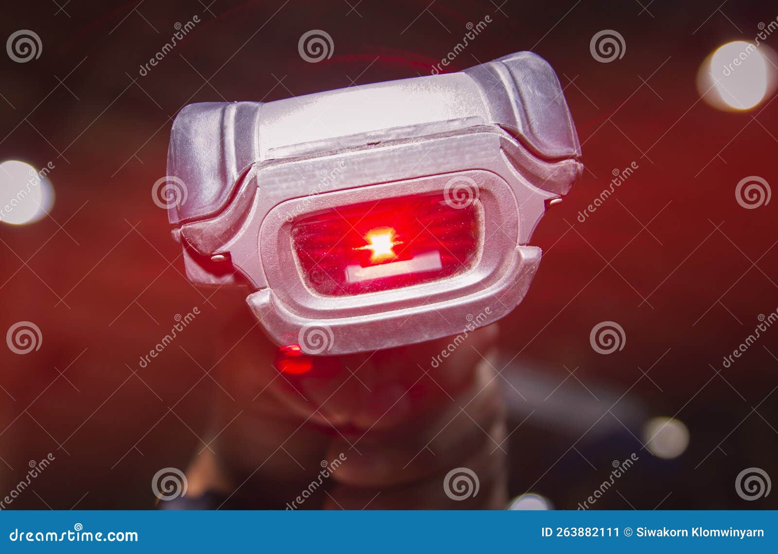 Close Up, Worker Scanning Bar Code Scanner with Red Laser Stock Image ...