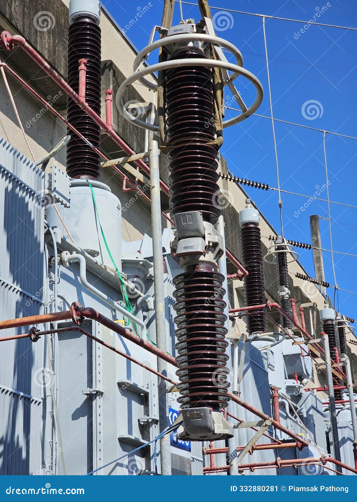 A Close-up of a Worker Using a Crane To Install a Large, Ceramic ...