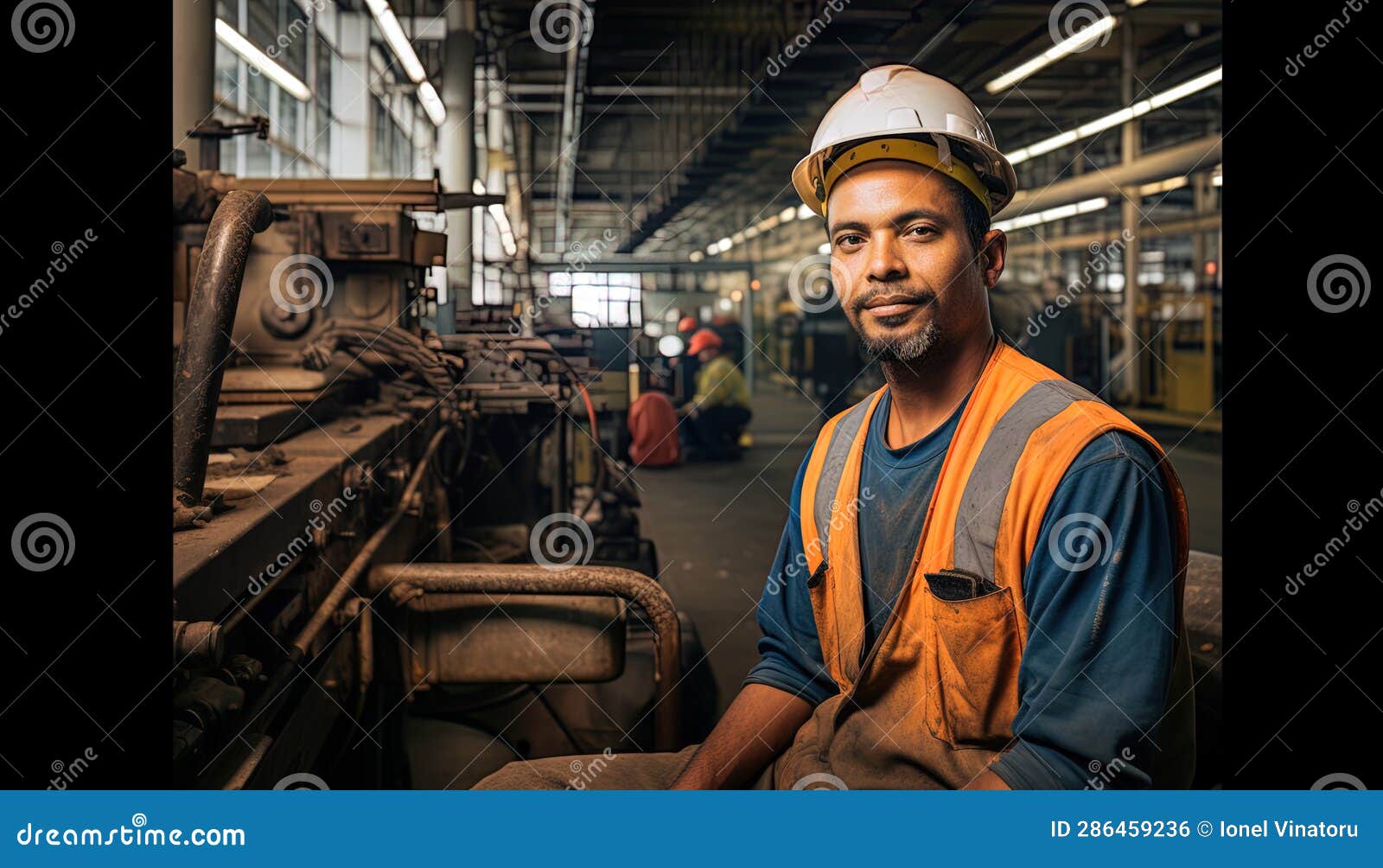 Close-up with Workers from Different Industries in the Real World of ...