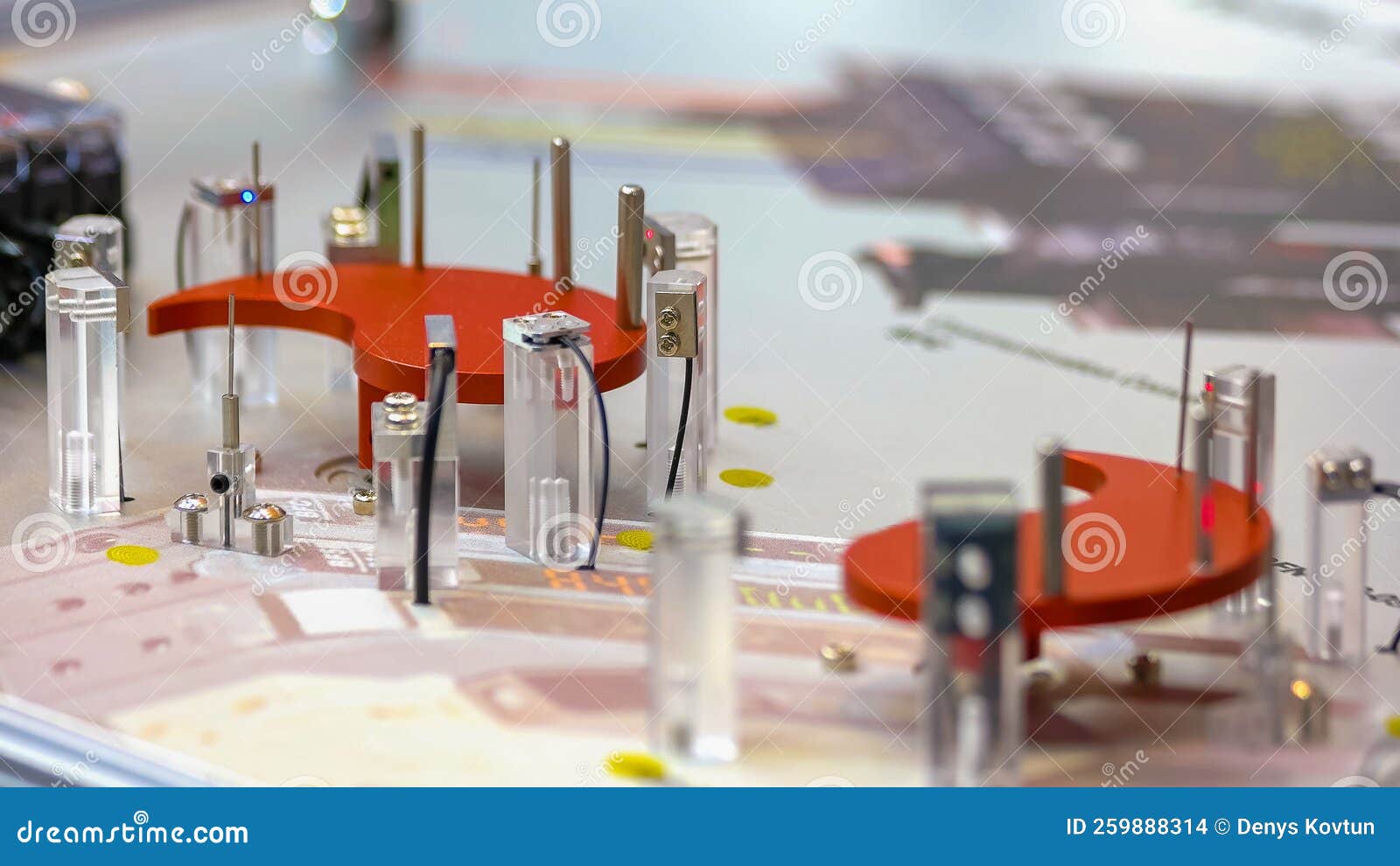 Close-up Working Machine Mechanism with Rotation Elements. Stock Photo ...
