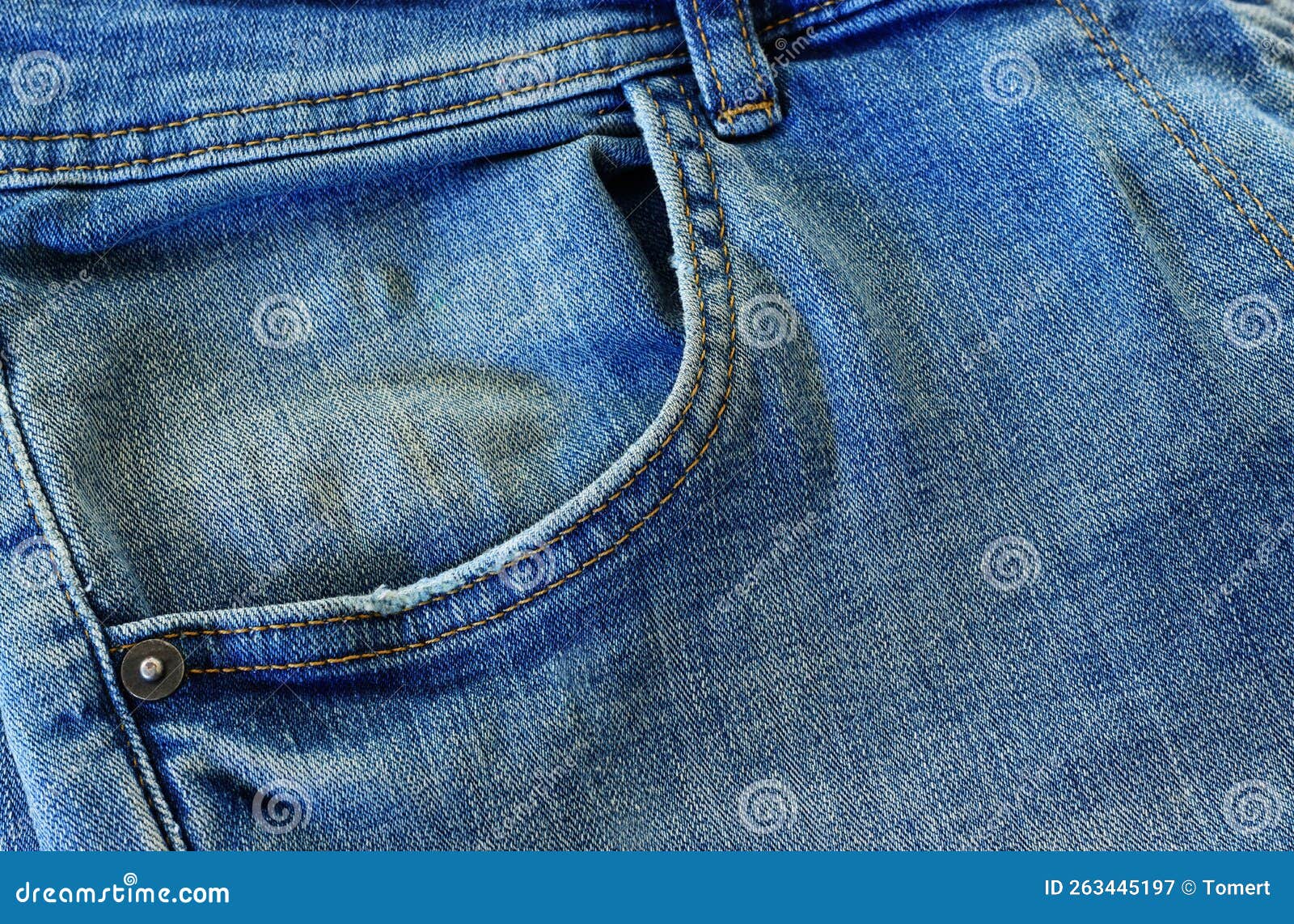 Close Up of Worn Blue Jeans Cloth Fabric Stock Image - Image of casual ...