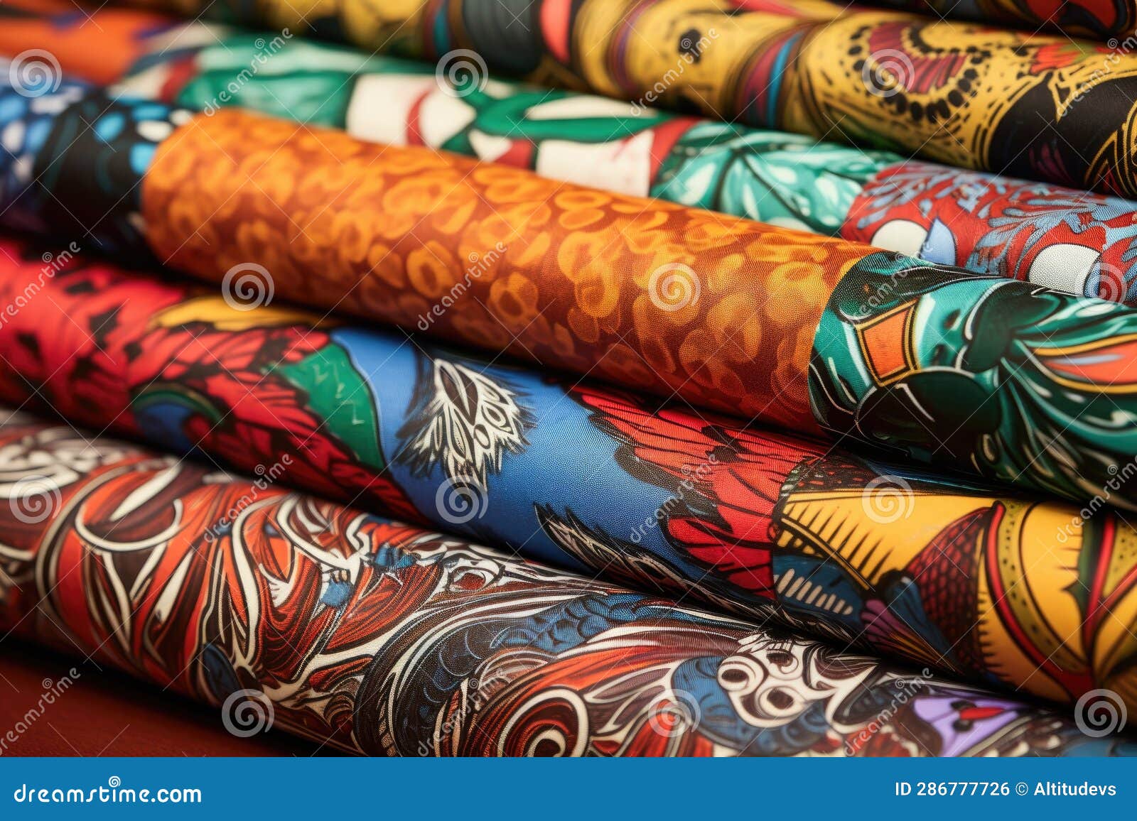 Close-up of Wrapping Paper Patterns and Textures Stock Illustration ...