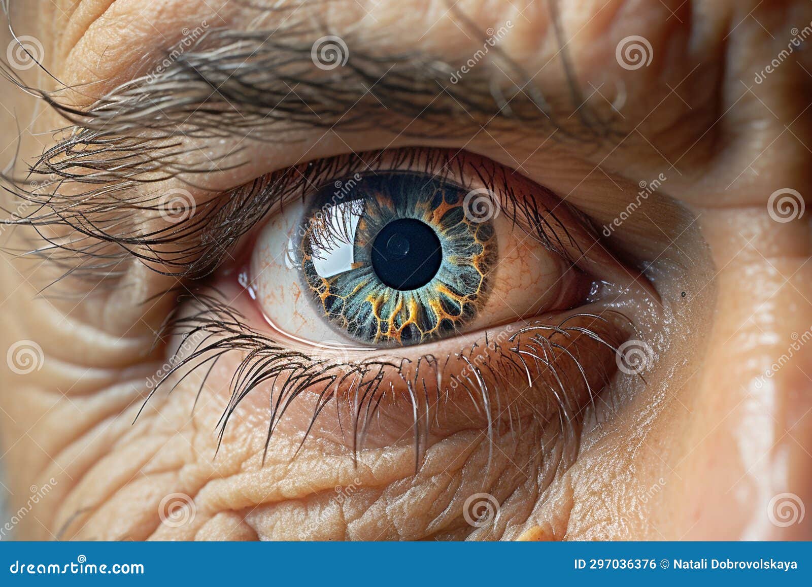 Close Up of Wrinkled Face Macro View Stock Photo - Image of weathering ...