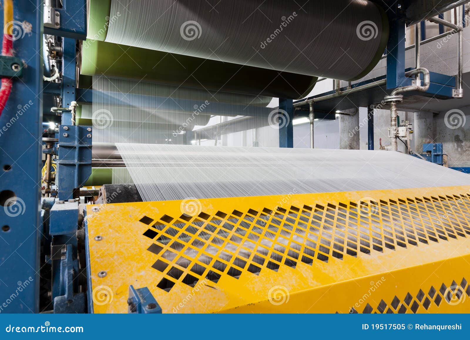 Close Up of Yarn Sizing Machine Stock Image - Image of bobbin, machine ...