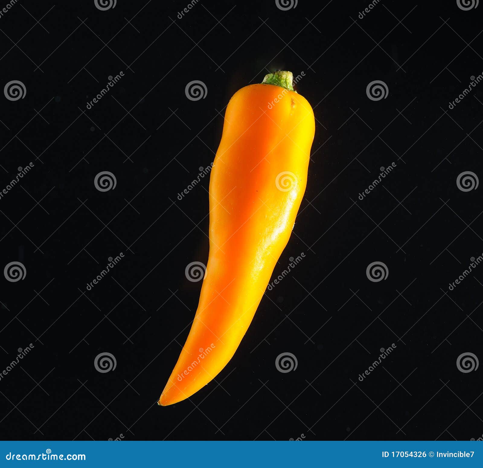 Close up of yellow chilli stock photo. Image of nutrition - 17054326