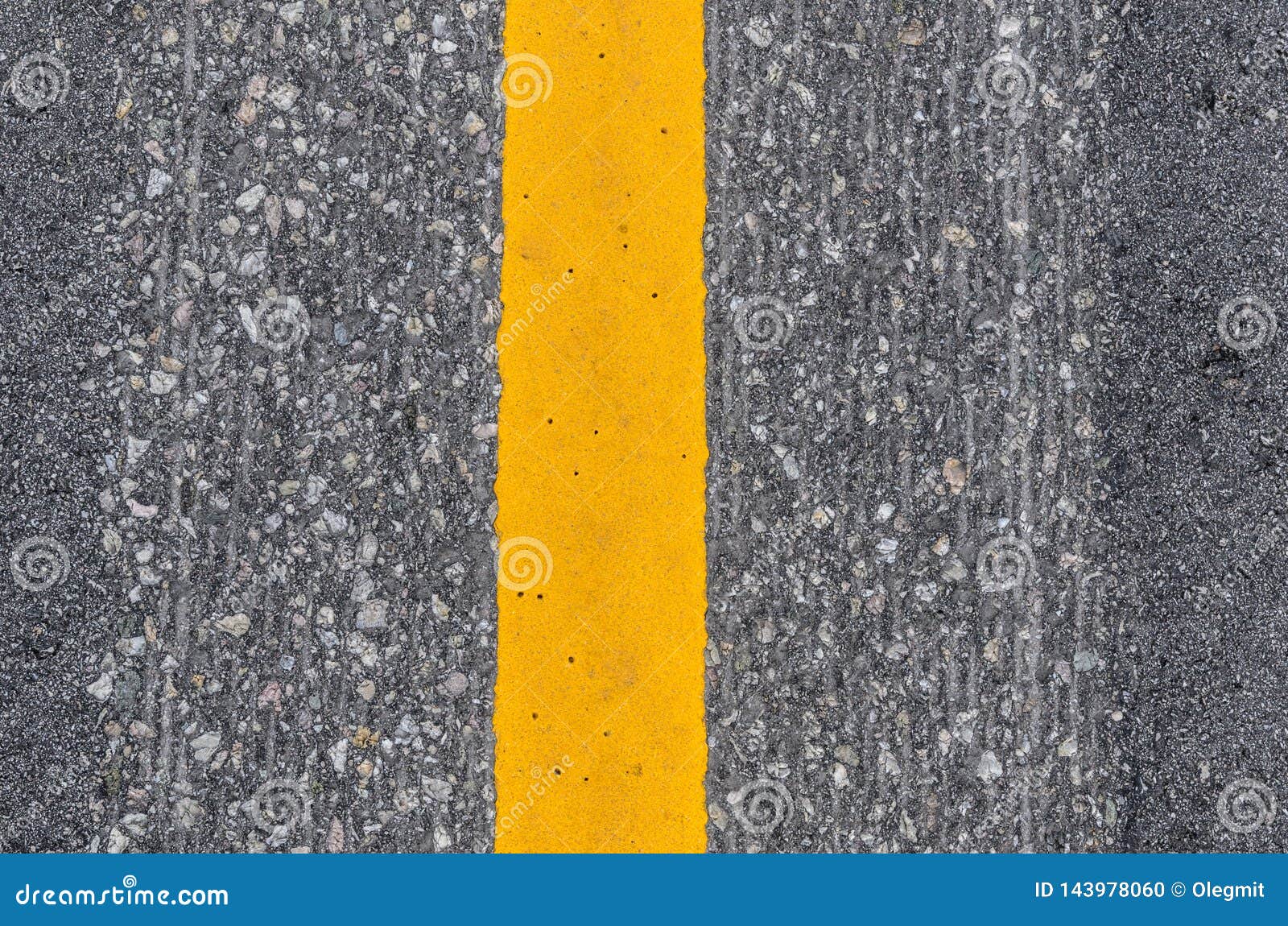 Close-up of the Yellow Line Road Marking Stock Photo - Image of tarmac ...