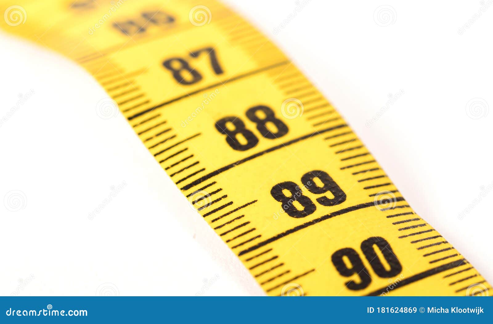 Close-up of a Yellow Measuring Tape Isolated on White - 89 Stock Image ...