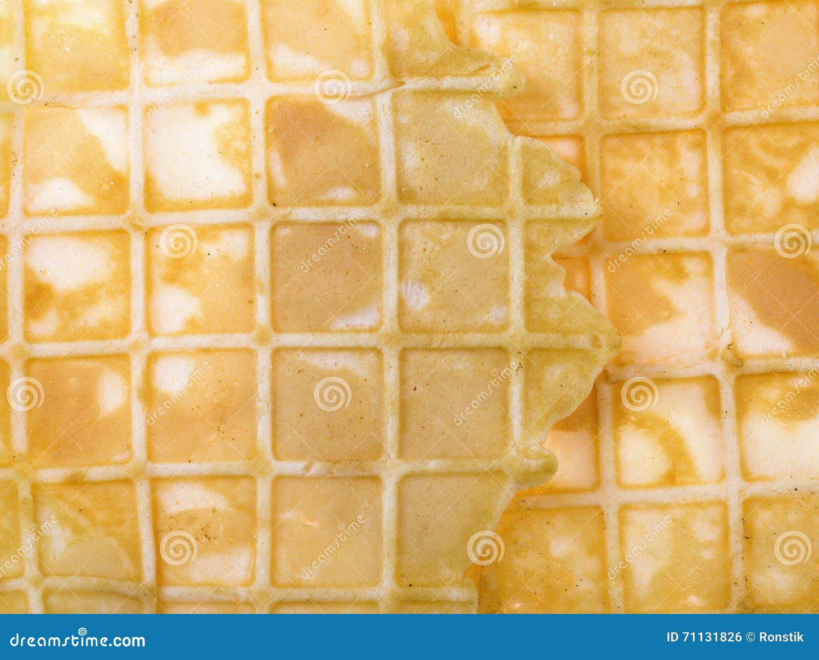 Waffle Texture. Wafer Pieces Isolated On White Background Royalty-Free ...