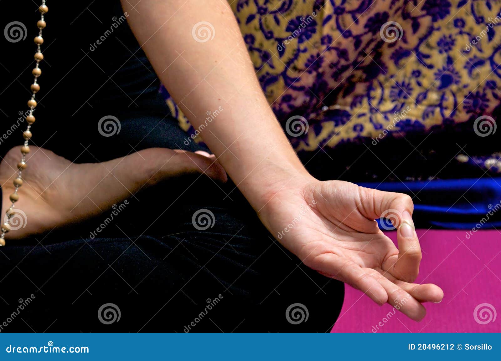 Close Up of Yogi Hand in Om Position Stock Photo - Image of prayer ...