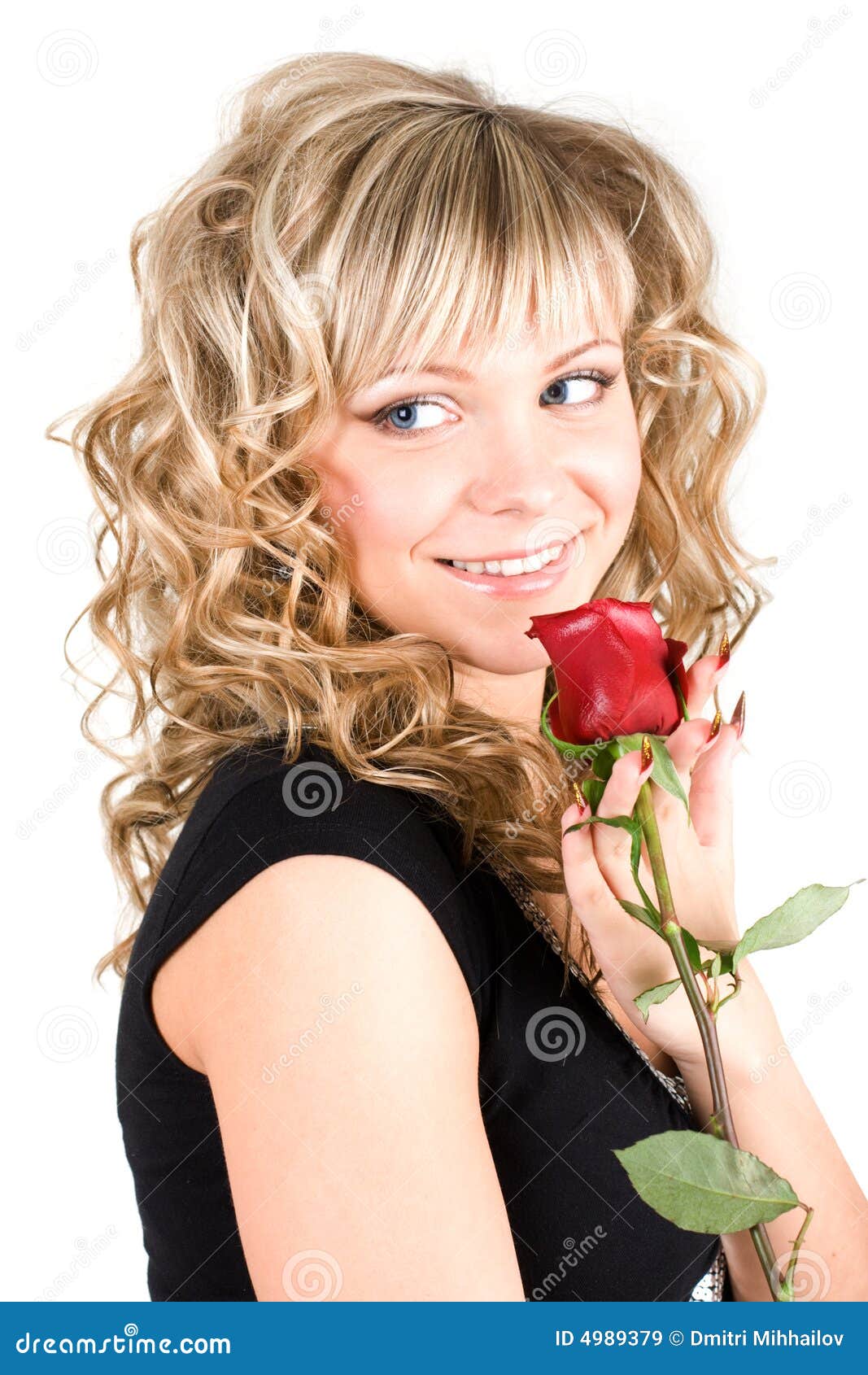 Close-up of the Young Blong Girl Face Stock Image - Image of female ...