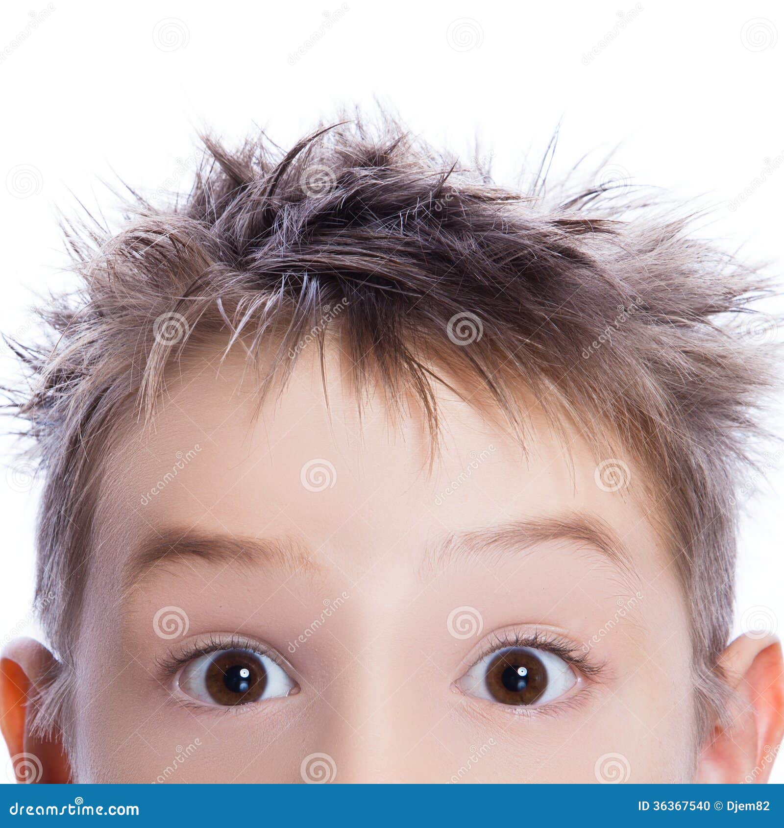 Close-up of Young Boy Looking for You Stock Photo - Image of cute ...