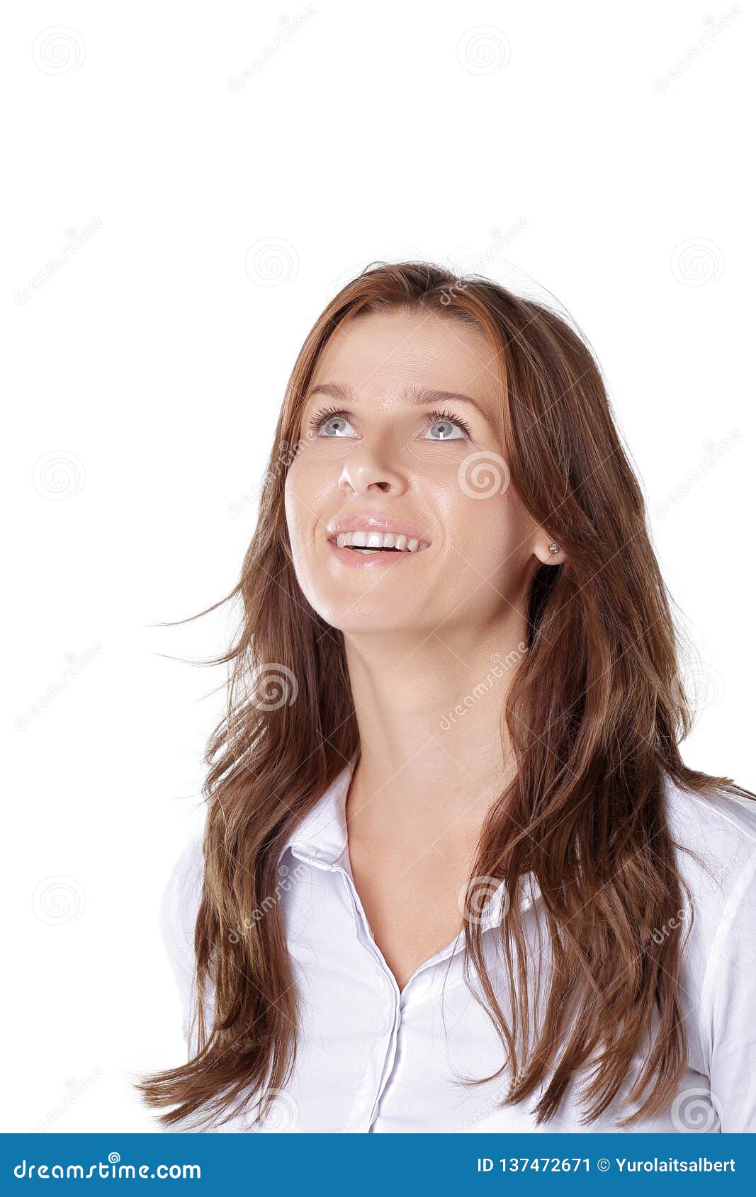 Close Up.young Business Woman Looking Up at Copy Space Stock Image ... Close Up.young Business Woman Looking Up at Copy Space Stock Image ...
