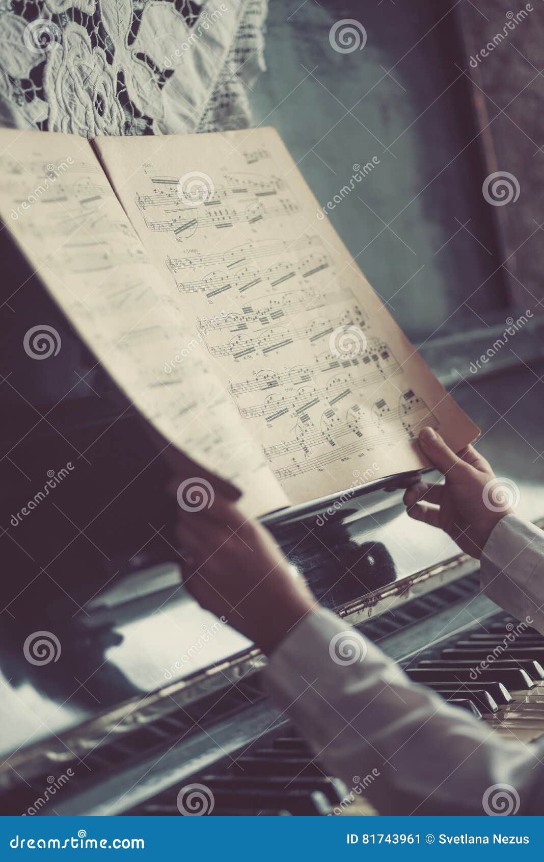 Close Up of Young Girls Hands, Holding Notes Stock Image - Image of ...
