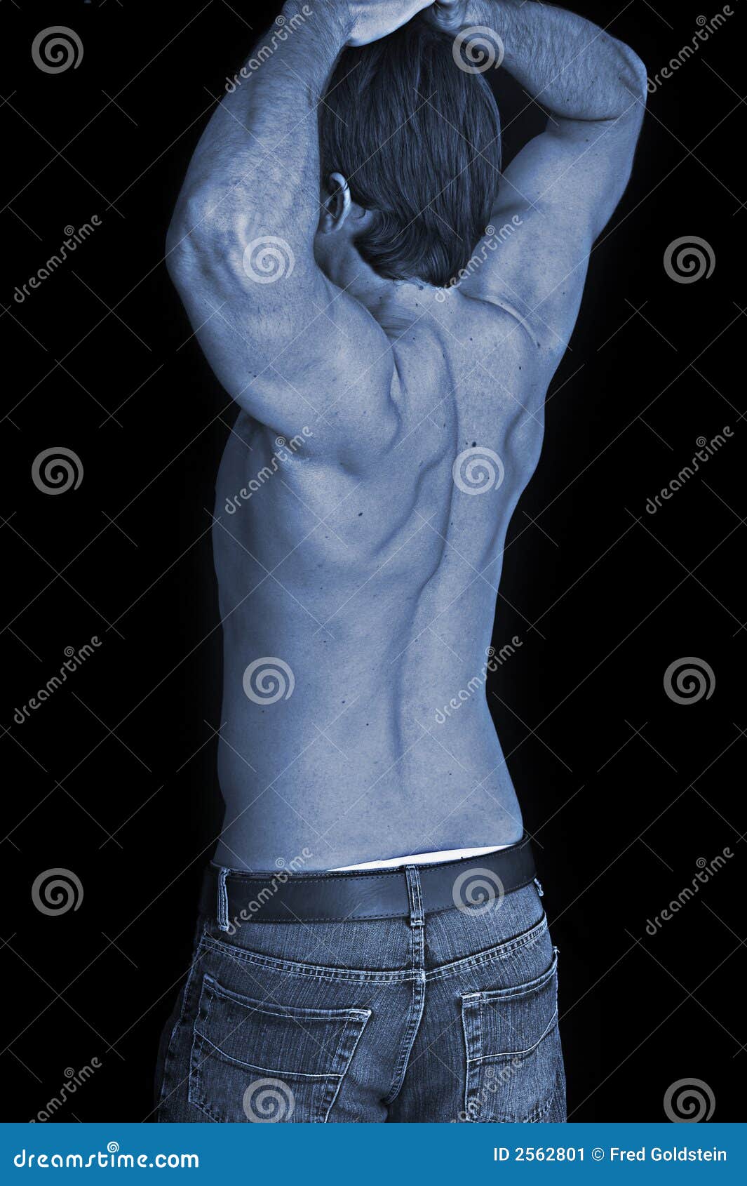 Close Up Of A Young Man Back Picture. Image: 2562801