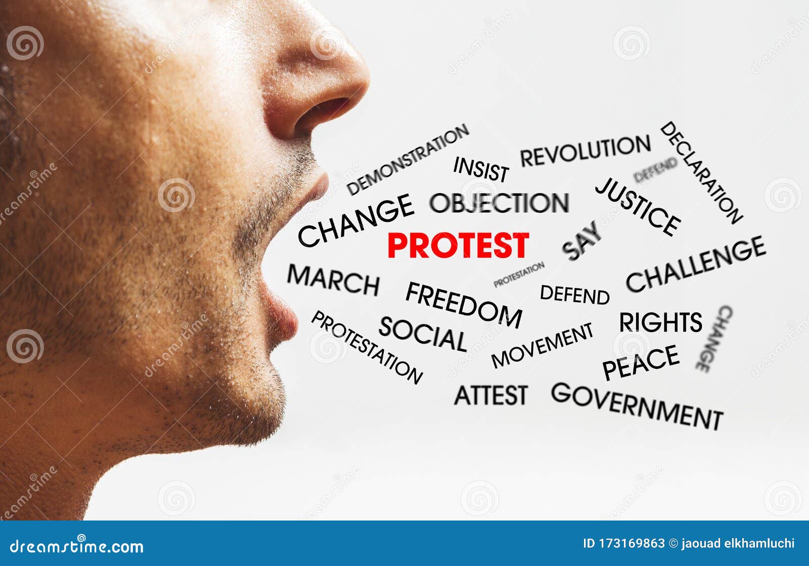 Close Up of a Young Man Speaks and Ask for Change - Change, Protest ...