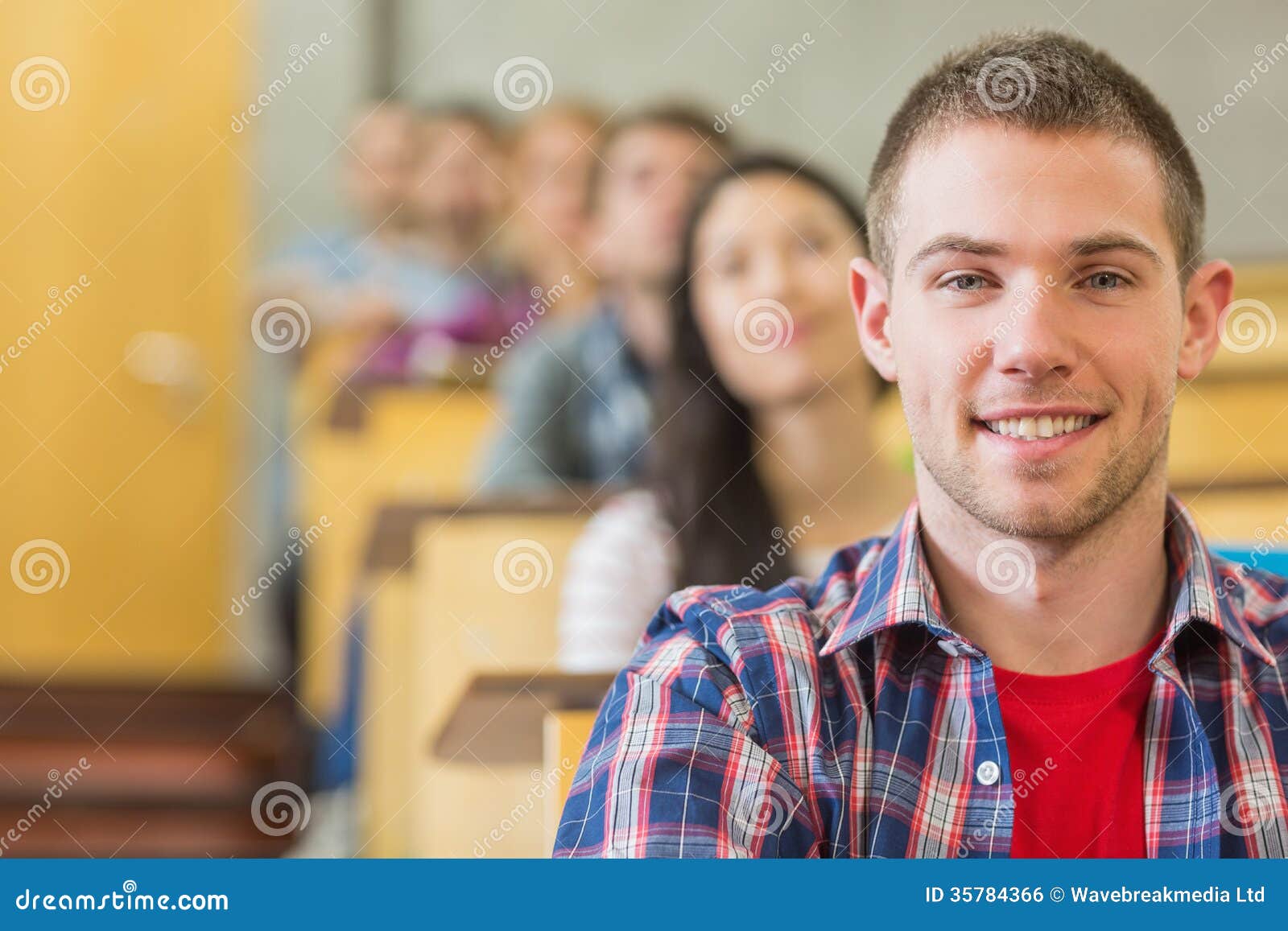 Close Up of Young Students Sitting in Classroom Stock Photo - Image of ...