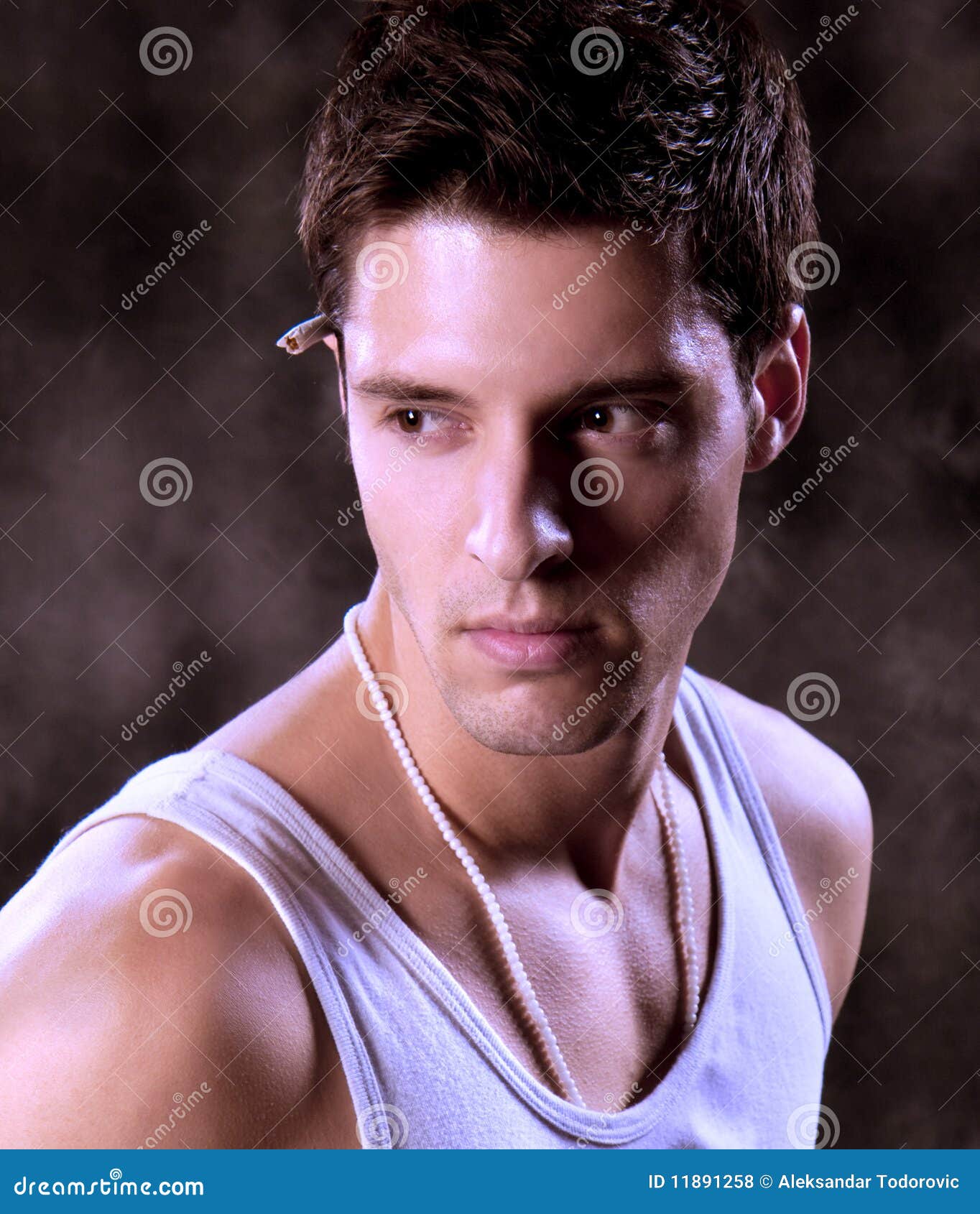 Close up Young trendy Man stock photo. Image of fashionable - 11891258