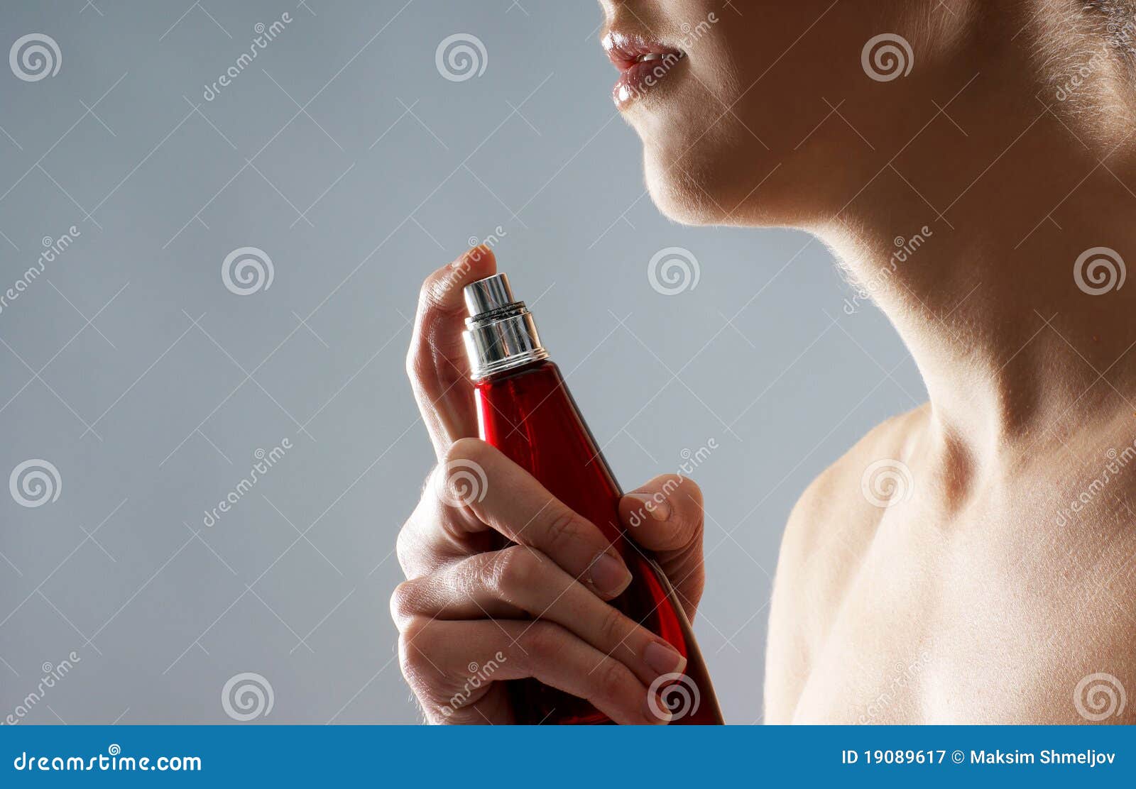 A Close-up of a Young Woman Adding Spray Stock Image - Image of indoor ...