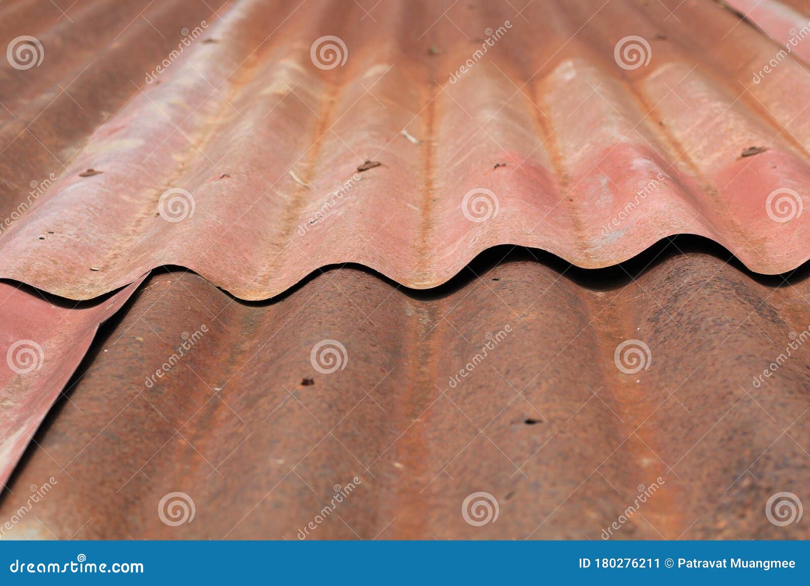 Close-up of Zinc Roof with Rust. Stock Image - Image of animal, finger ...