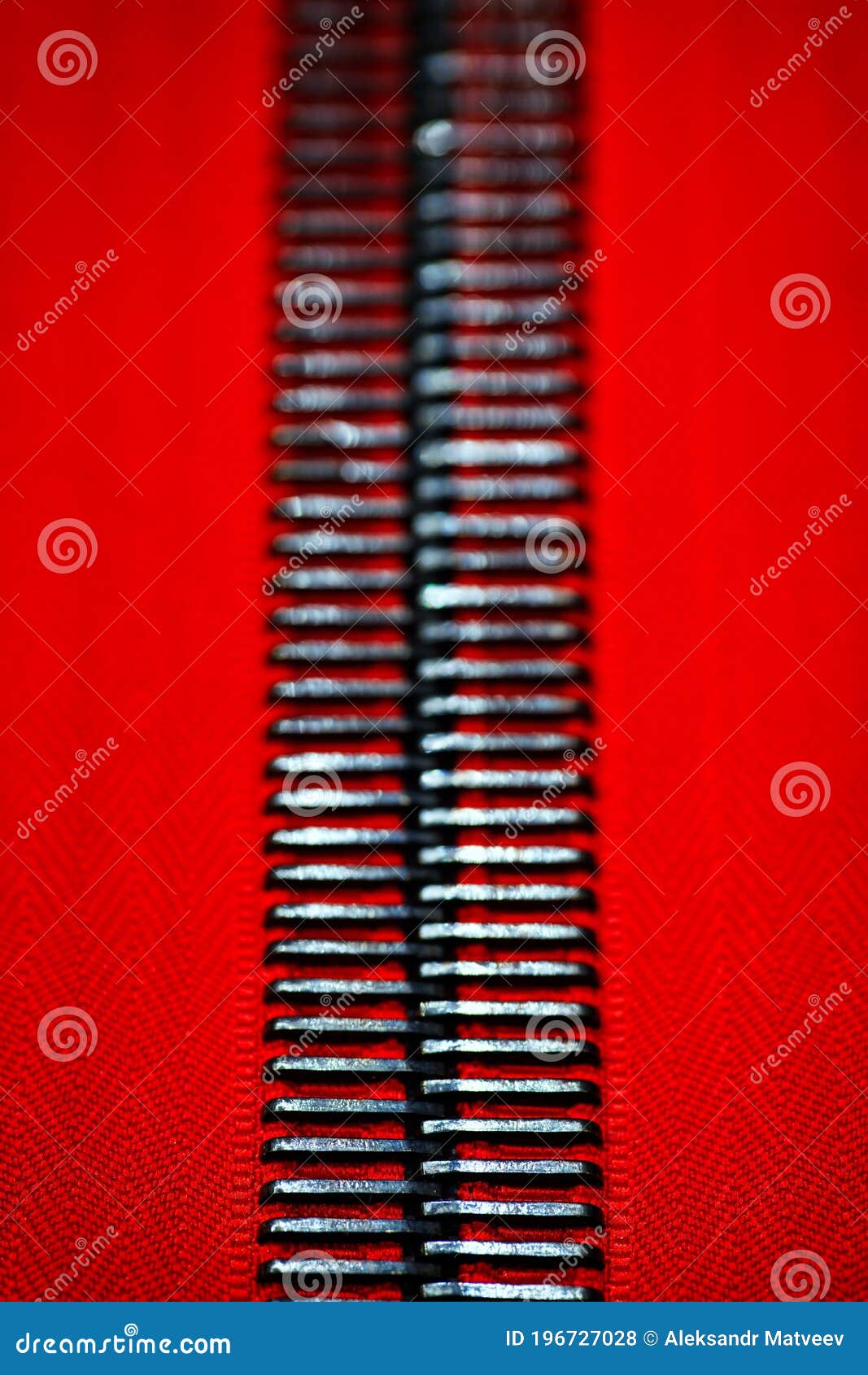 Close-up Zip Red Background Texture, Hobby Diy Concept Stock Photo ...