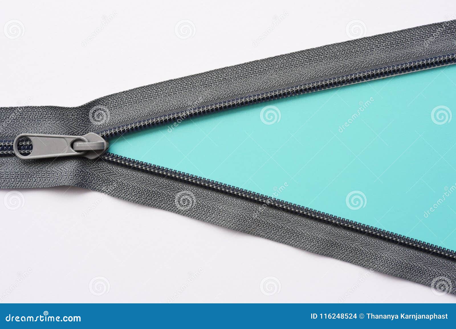 Close Up of Zipper for Material Design Stock Photo - Image of material ...