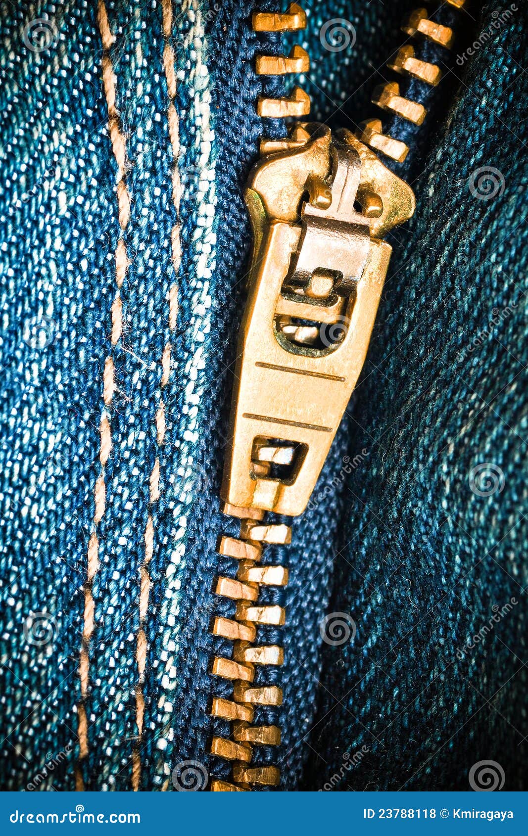 Close Up of a Zipper Over Blue Denim Stock Photo - Image of jeans ...