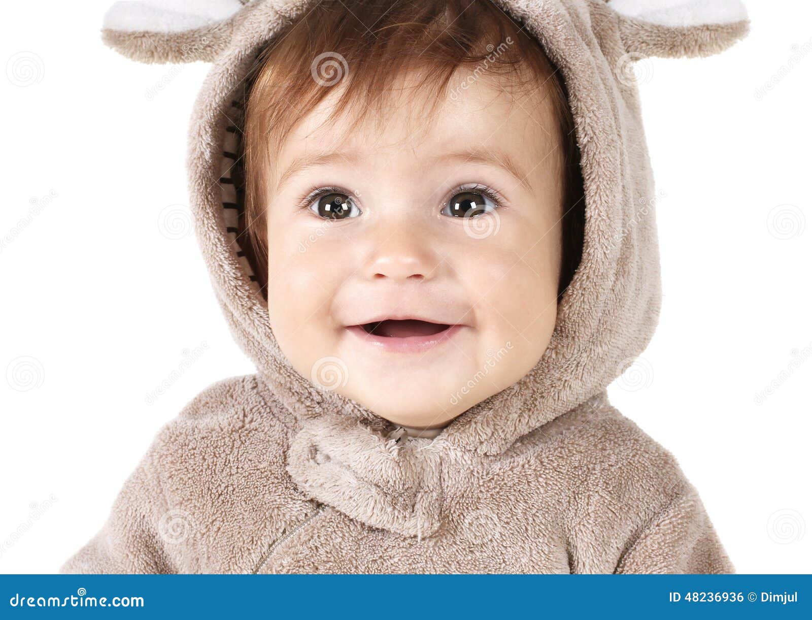 Close-upportret Van Grappige Baby Stock Foto - Image of pret, meisje ...