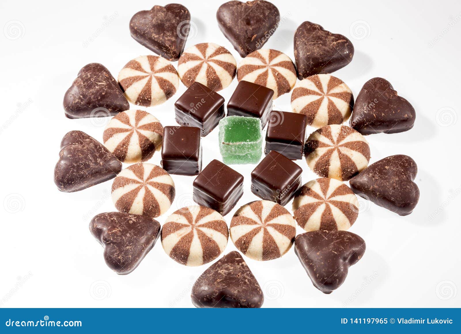 Mixed chocolates. stock image. Image of colorful, fast - 141197965