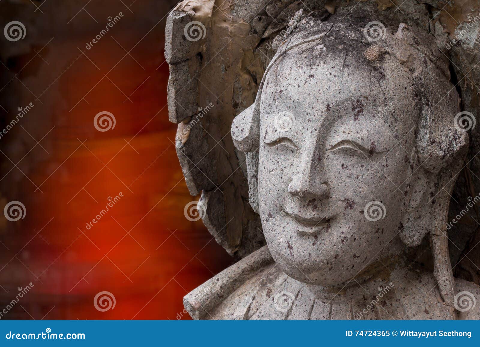 Close-ups Statue the Face Chinese Ship Ballast. Stock Image - Image of ...