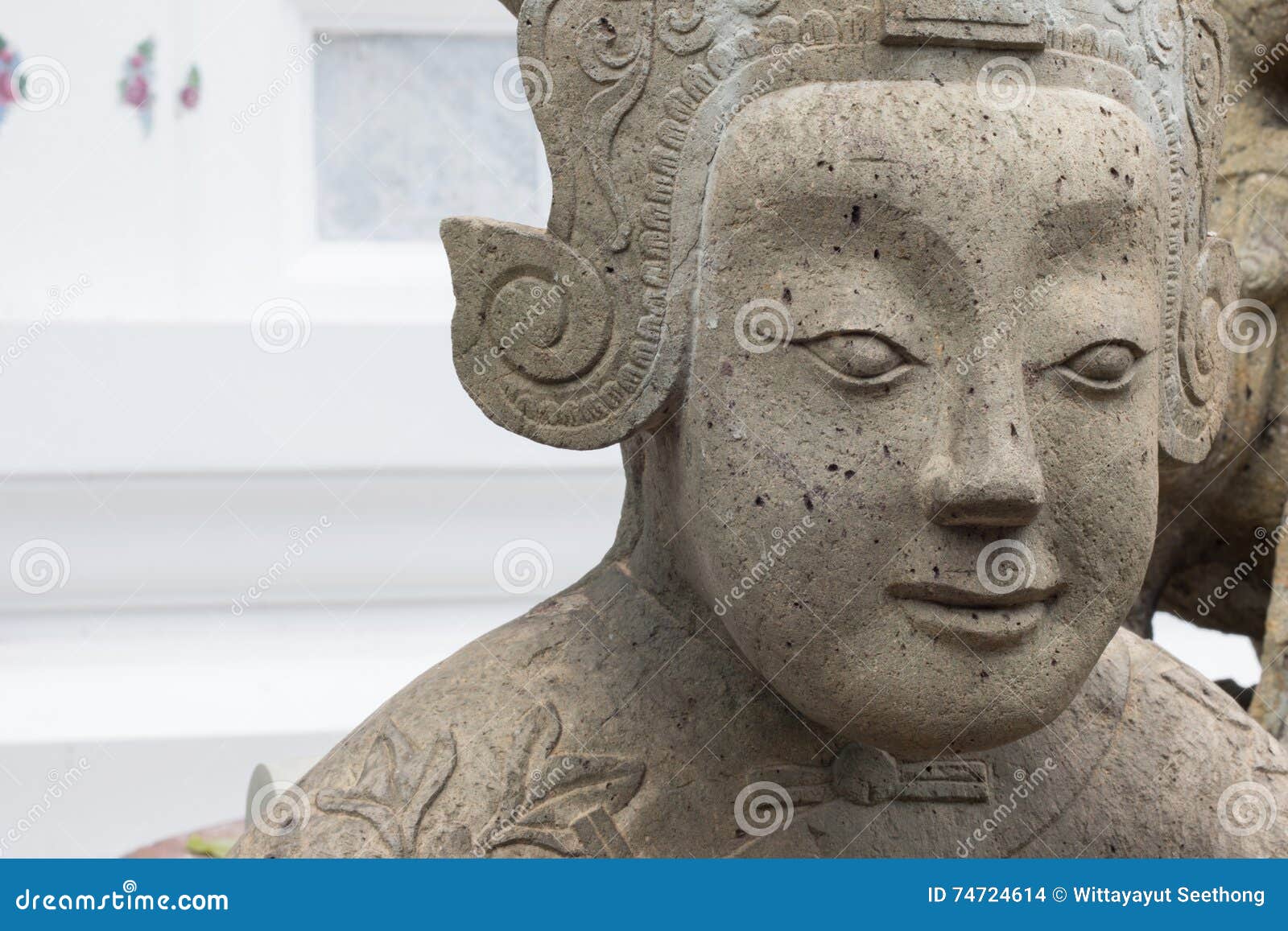 Close-ups Statue the Face Chinese Ship Ballast. Stock Photo - Image of ...