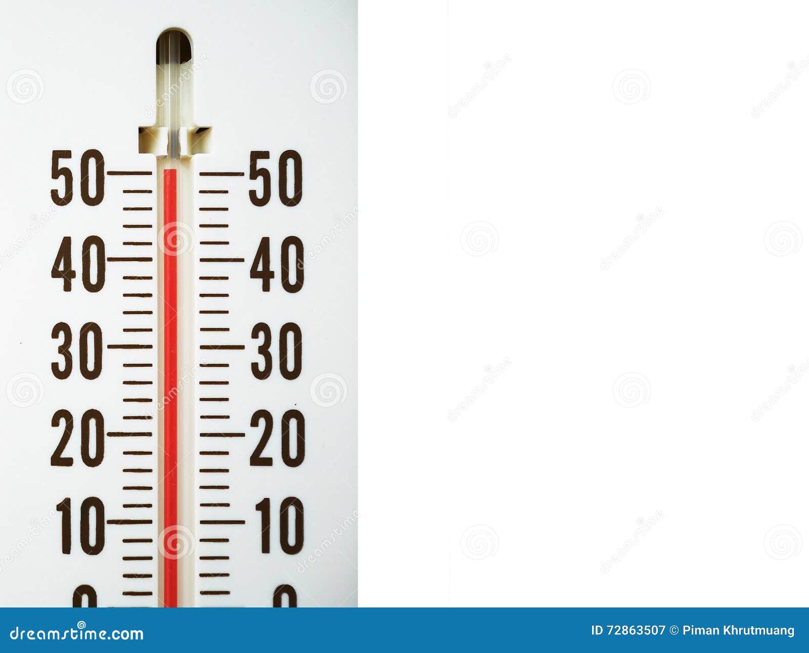 Close-upthermometer Die Temperatuur in Graden Celsius Tonen Stock ...